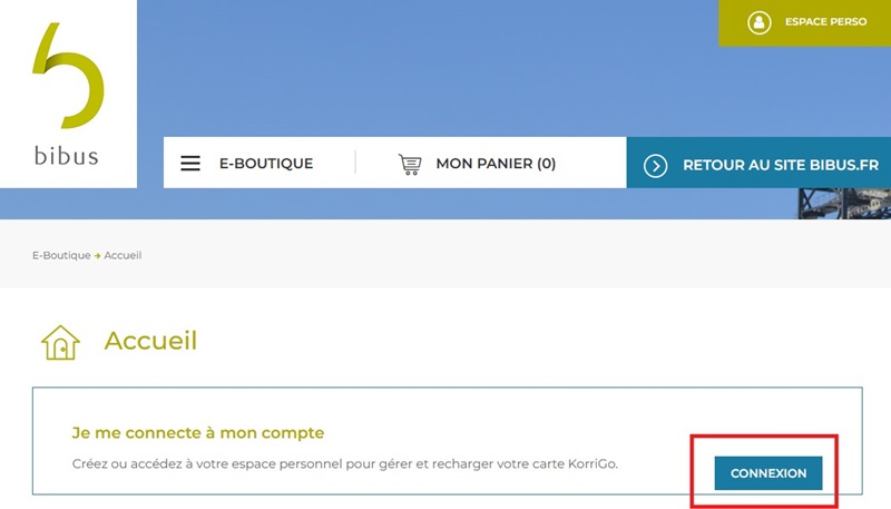 J'ai un compte boutique en ligne et un compte Bibus | Bibus